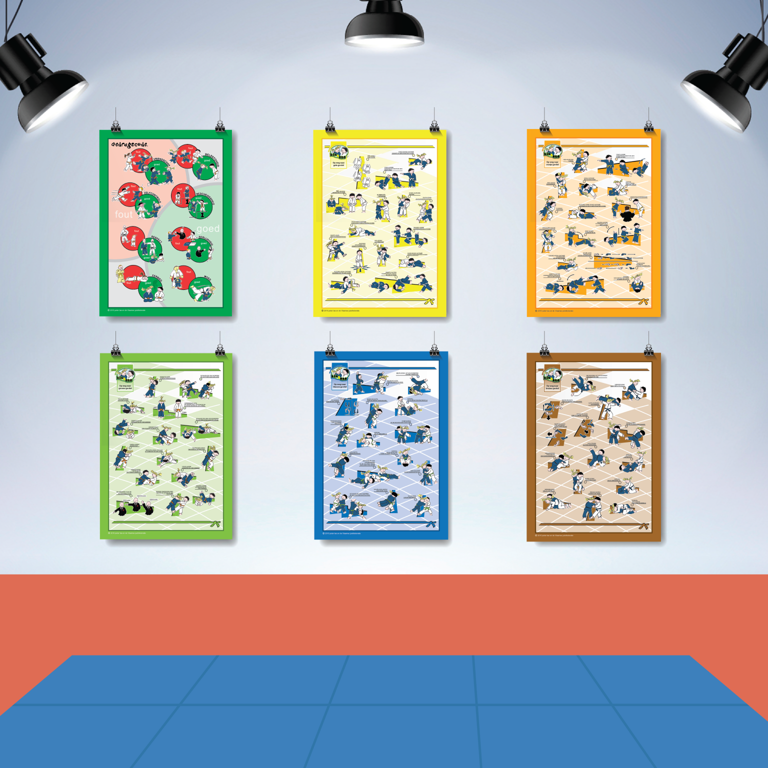 TECHNIEK POSTERS - Judo Vlaanderen Webshop